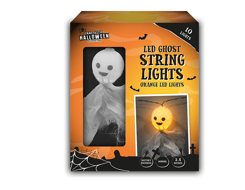 Halloween Spooky Ghost Battery String Lights - 2.8m – Southwood Garden ...