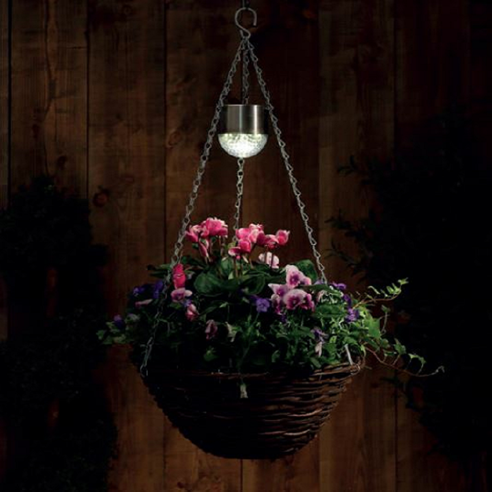 NOMA Solar Hanging Basket Lights- Set of 2 – Southwood Garden Centre