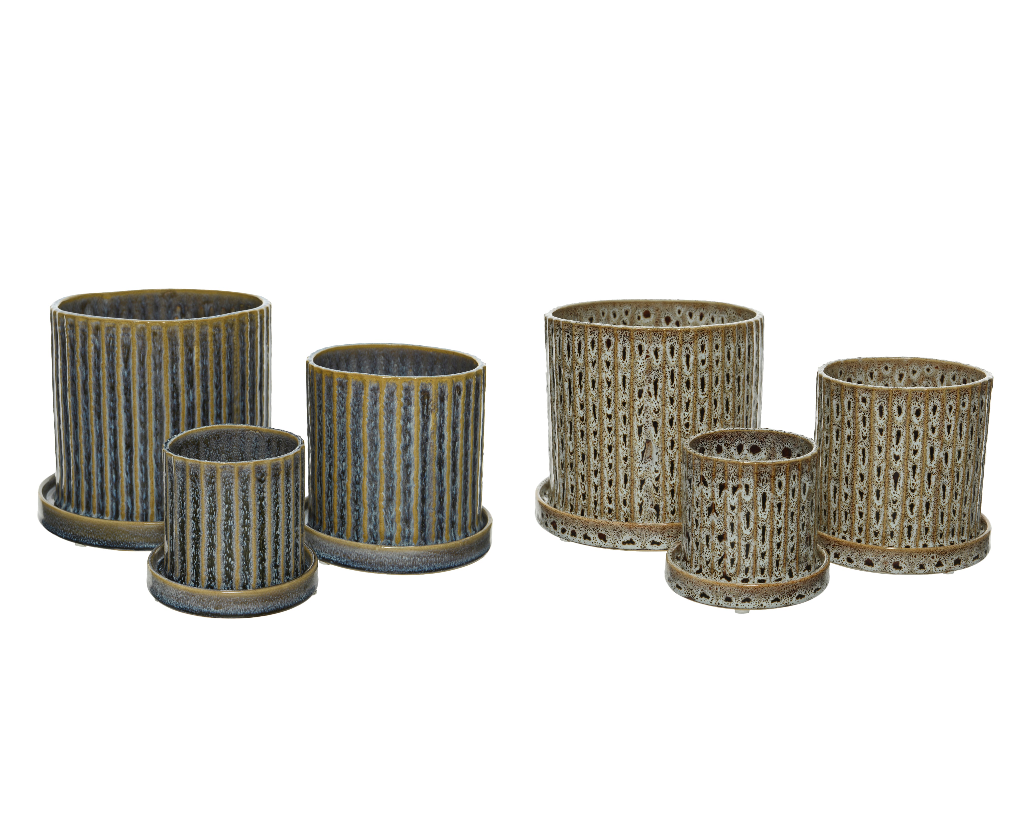 Reactive Glass Stoneware Planter – Southwood Garden Centre