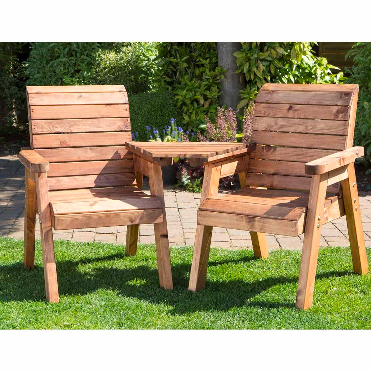 Charles Taylor Wooden 2 Seat Companion Bench – Southwood Garden Centre
