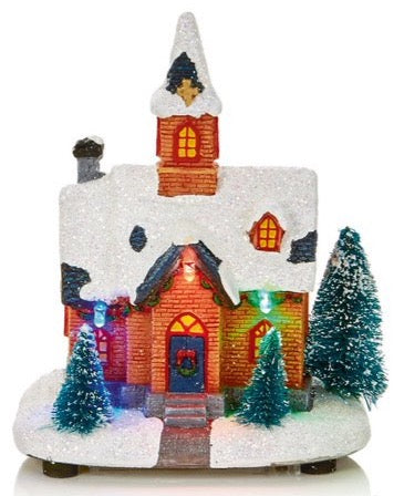 Light Up LED Village Houses - 11cm – Southwood Garden Centre