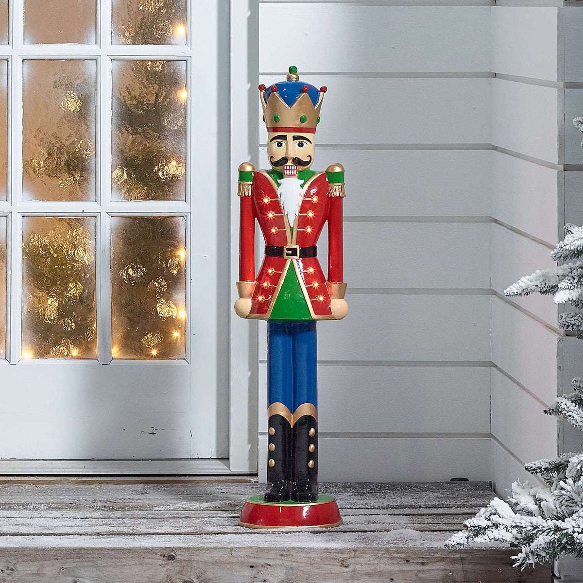Norbert The 3ft Red Large Light Up LED Christmas Nutcracker – Southwood ...