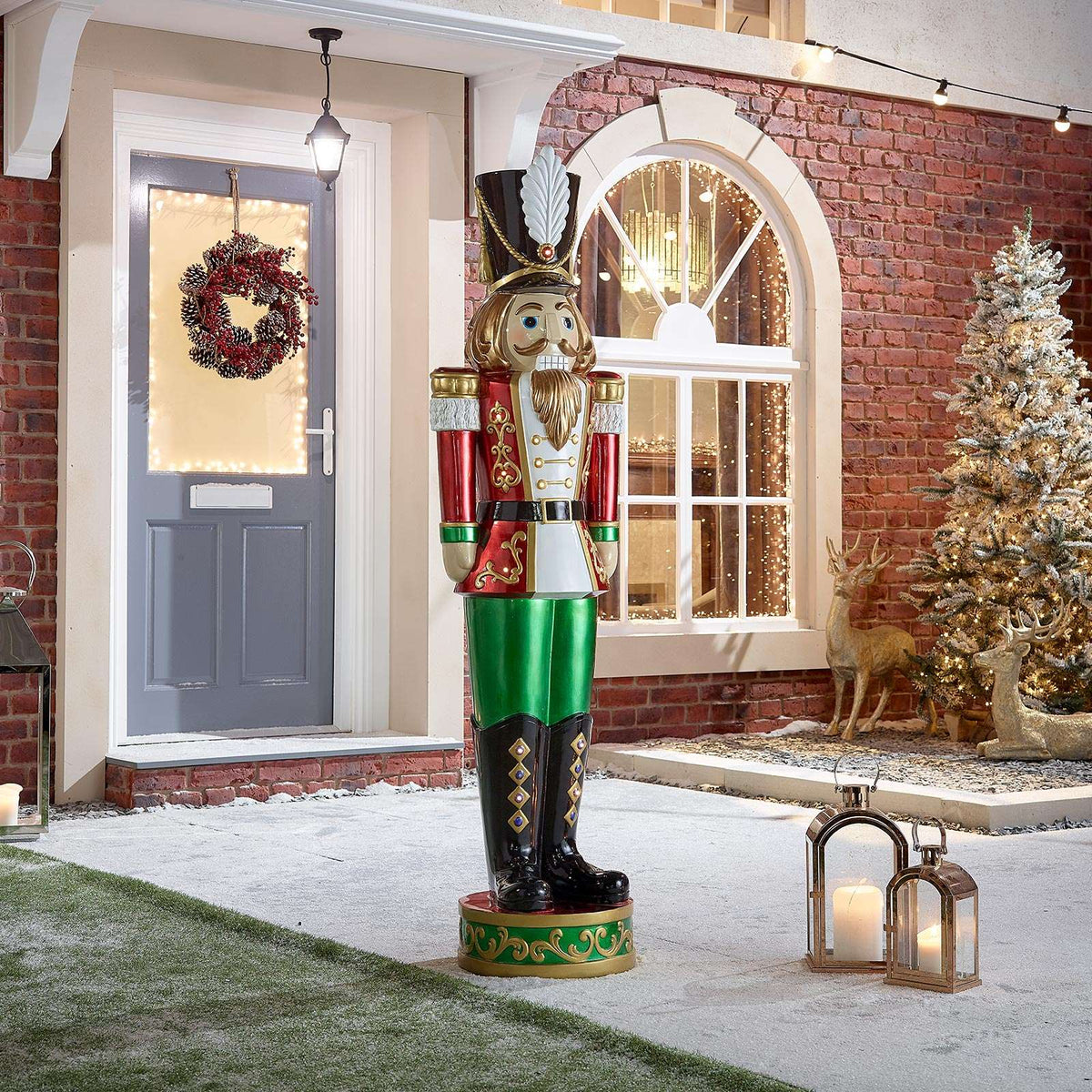 Klaus the Giant 5.5ft Nutcracker with LED Lights - 168cm – Southwood ...