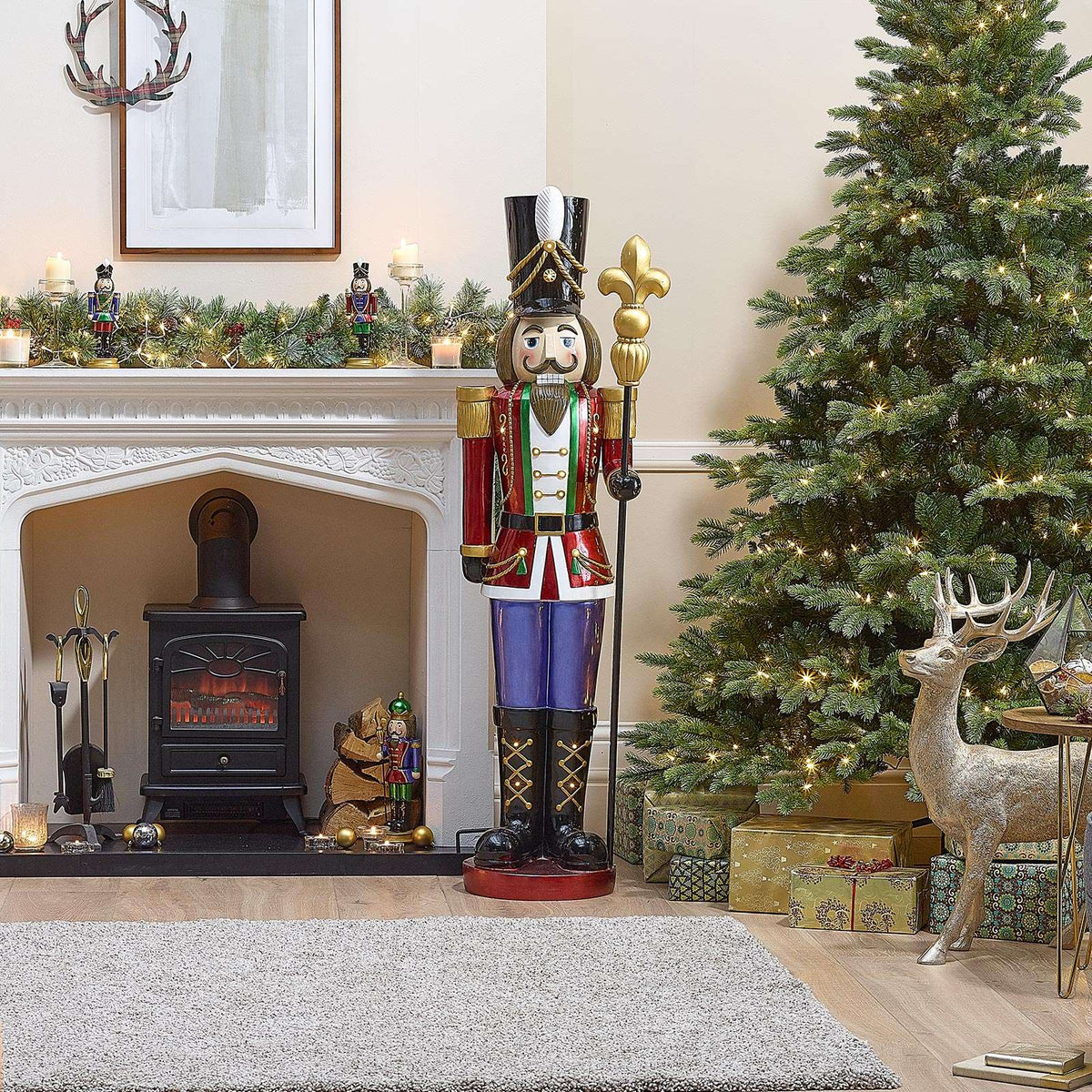 Christian the Giant 5.2ft Nutcracker Light Up LED - Indoor Outdoor ...