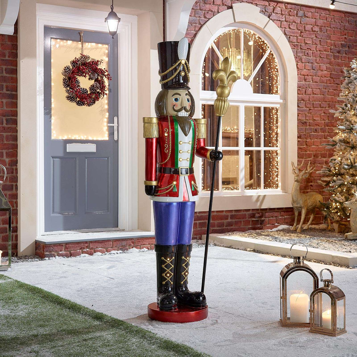 Christian the Giant 5.2ft Nutcracker Light Up LED - Indoor Outdoor ...
