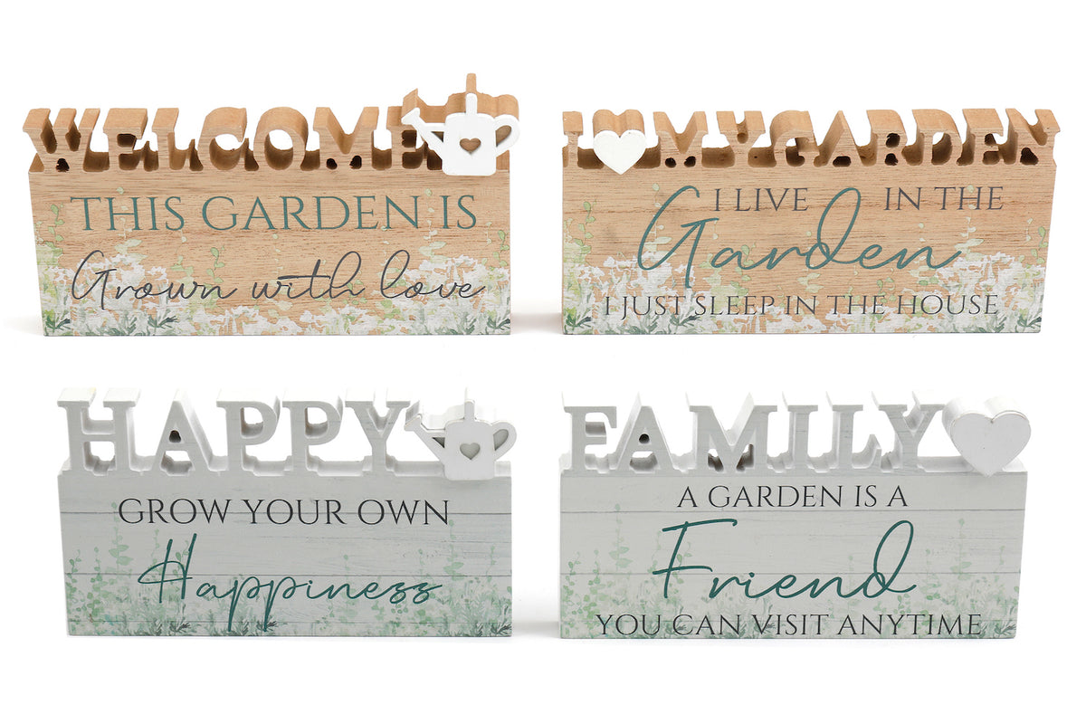 Cut Out Word Wooden Plaque - 18cm – Southwood Garden Centre