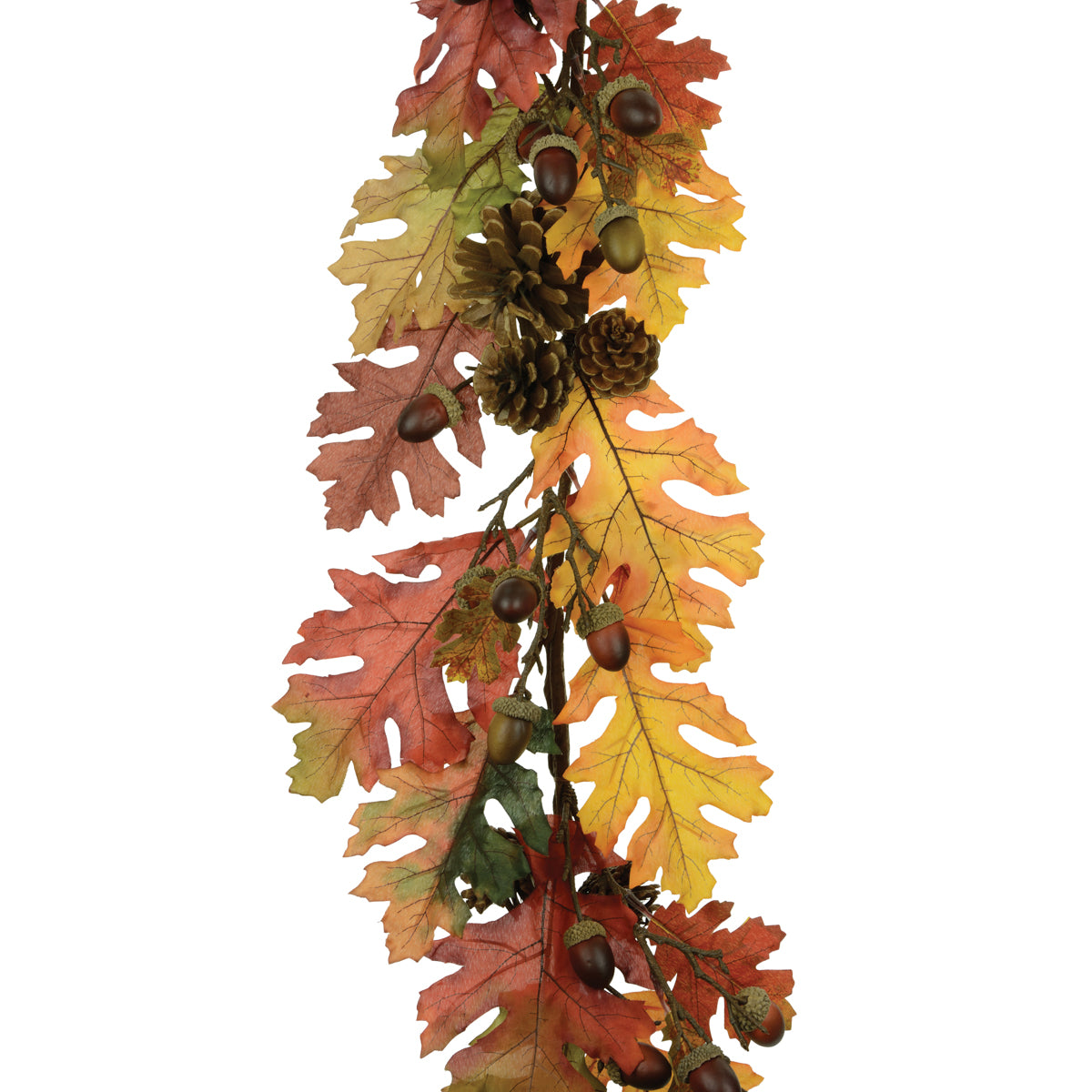 Autumn Oak Leaf Garland with Acorn & Pinecones - 150cm – Southwood ...