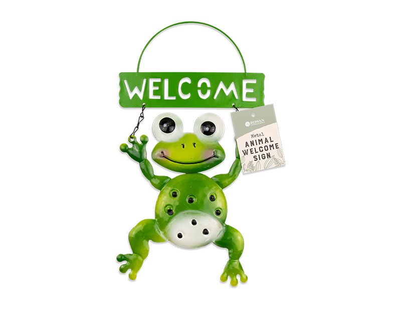 Cute Animal Metal Welcome Sign – Southwood Garden Centre