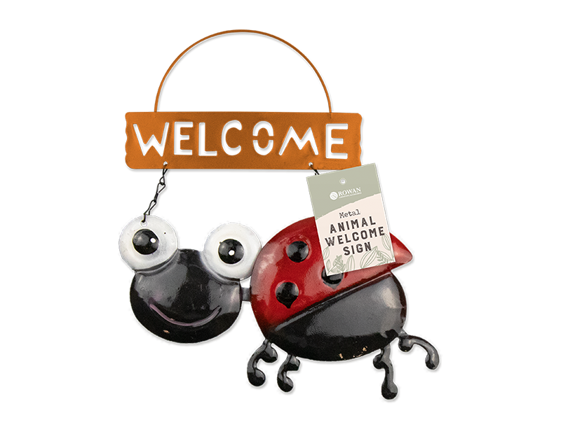 Cute Animal Metal Welcome Sign – Southwood Garden Centre