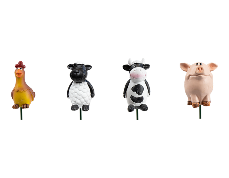 Farm Animal Pot Garden Stake – Southwood Garden Centre