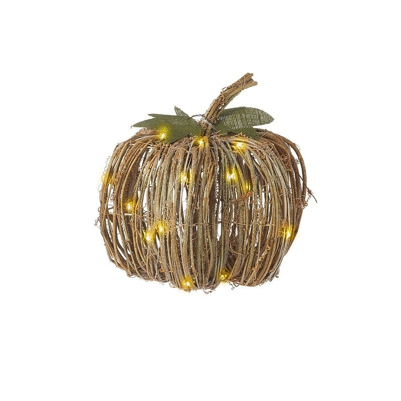 Glitter Light Up Wicker Pumpkin - Large – Southwood Garden Centre