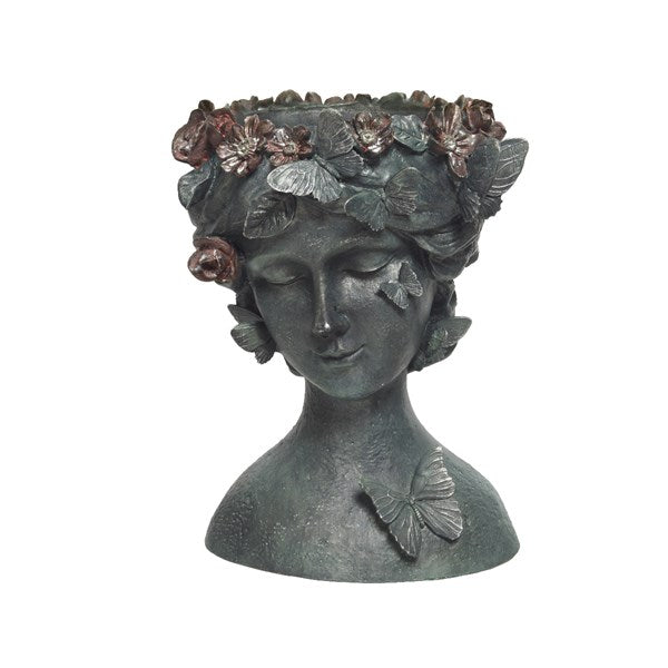 Lady Bust / Head Antique with Flowers Planter / Plant Pot – Southwood ...