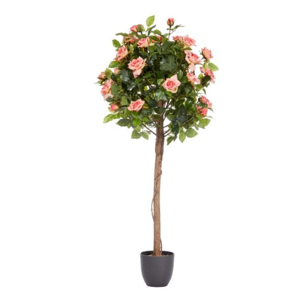 Artificial Regent Rose Potted Plant Tree Faux Flowers – 120cm Perfect ...