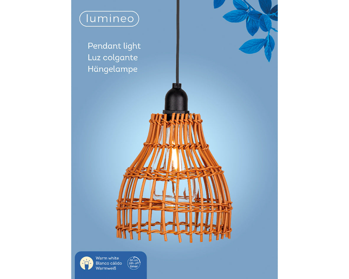 Outdoor Edison Bulb with Cane Effect Light Cover Hanging Pendant Batte ...
