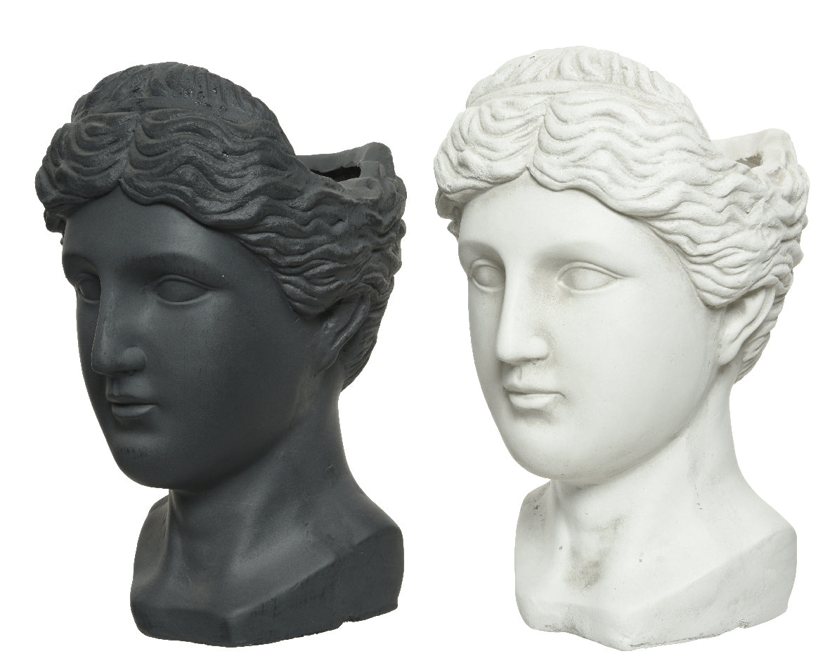 Roman Lady Head Planter – Southwood Garden Centre