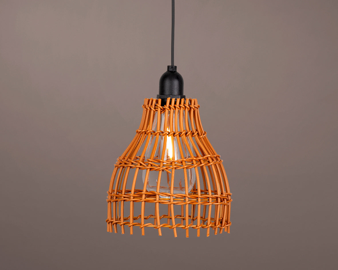 Outdoor Edison Bulb with Cane Effect Light Cover Hanging Pendant Batte ...