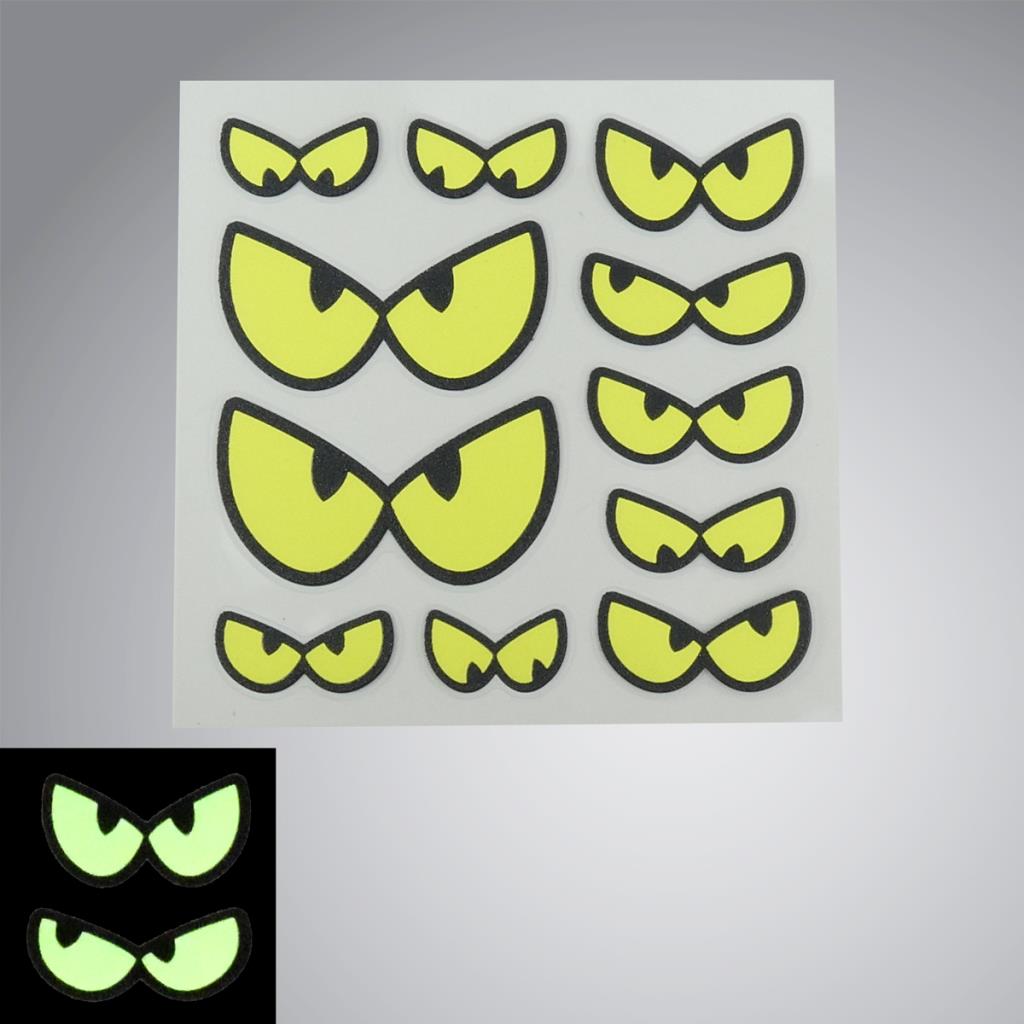 Halloween Glow in the Dark Spooky Glitter Eye Stickers – Southwood ...