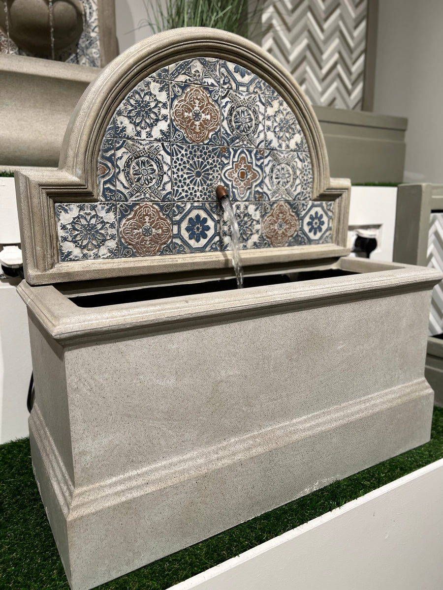 Large Mosaic Souk Trough Water Feature / Fountain - 76cm – Southwood ...