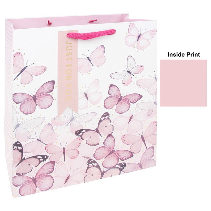 Pretty Pink Butterflies - Just for you Gift Bag Large – Southwood ...
