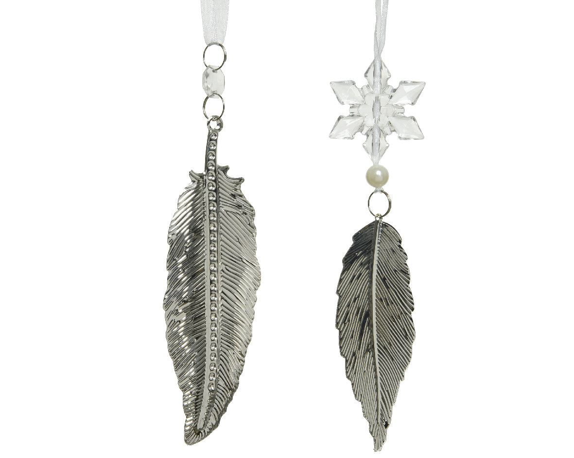 Iron and Acrylic Feather Tree Decoration – Southwood Garden Centre