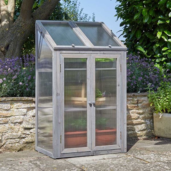 Timber GroZone Max Greenhouse - Grey Frame – Southwood Garden Centre
