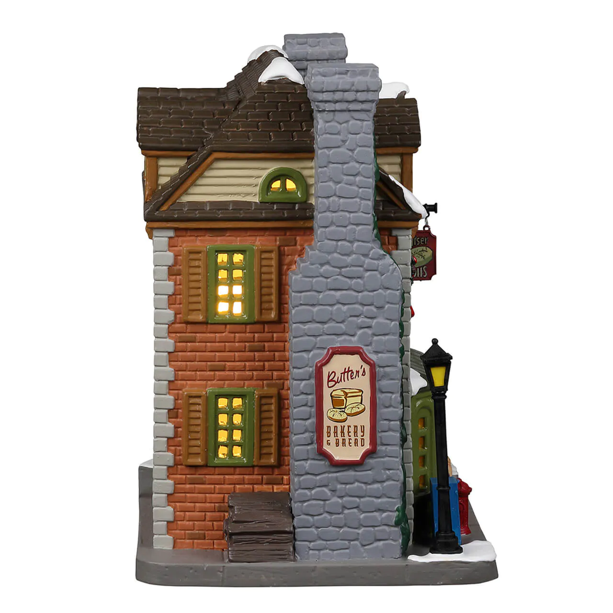 Lemax Butter’s Bakery & Bread - Christmas Village Bakery with LED Ligh ...
