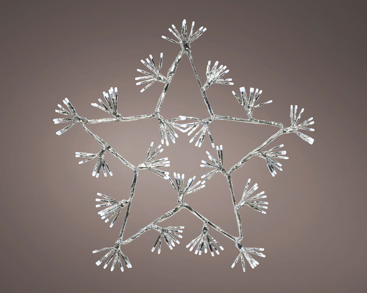 Twinkling Starburst Metal Star Frame with Cool White LEDs – Southwood ...