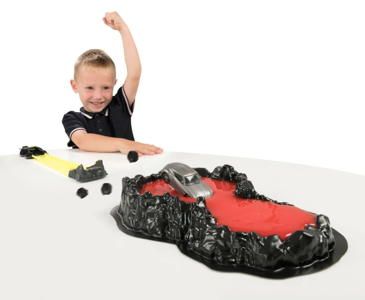 Teamsterz - Lava Splat Track Set including Toy Car & Slime Play Set ...