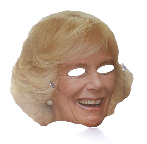 Queen Consort Camilla Royal Cut Out Party Paper Face Mask – Southwood ...