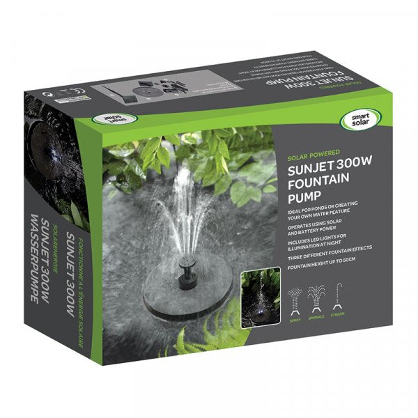 Water Pumps Solar Powered Sunjet 300W – Southwood Garden Centre