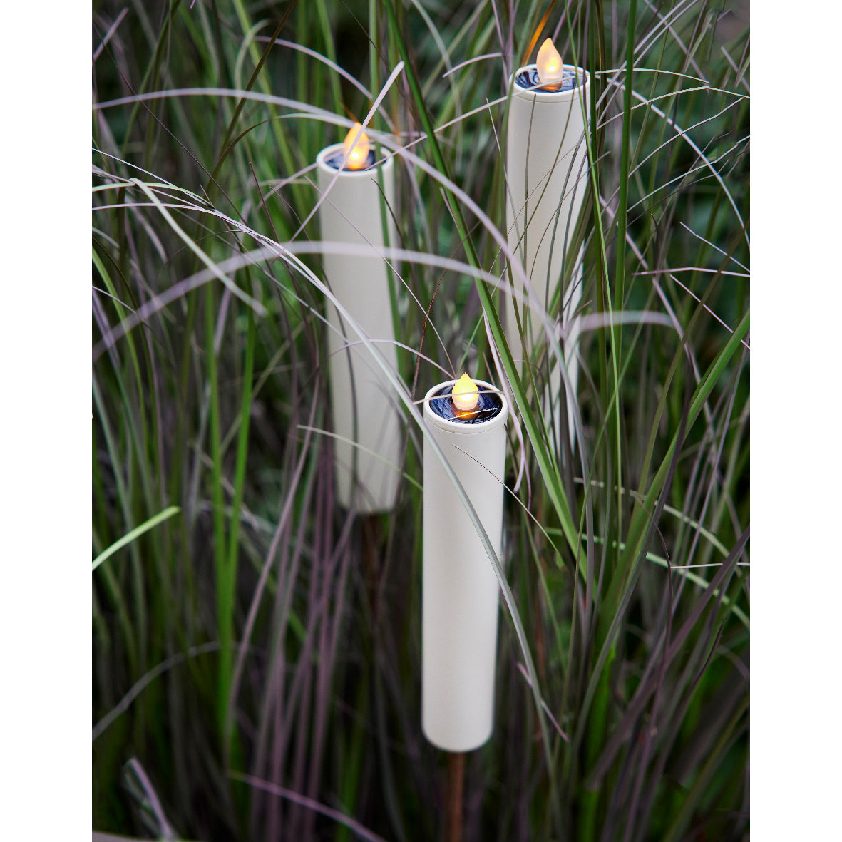 White Giant Solar Powered Outdoor LED Candle - 90cm – Southwood Garden ...
