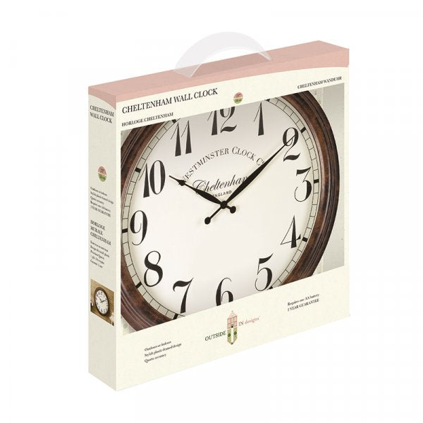 Cheltenham Wall Clock Extra Large 60cm - Indoor & Outdoor Use ...