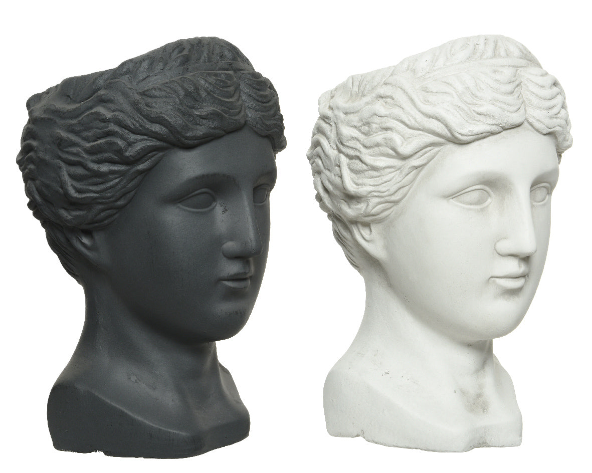 Roman Lady Head Planter – Southwood Garden Centre