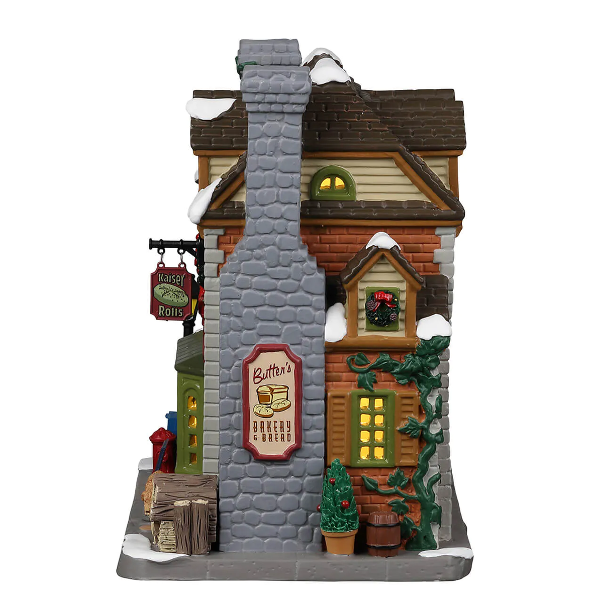 Lemax Butter’s Bakery & Bread - Christmas Village Bakery with LED Ligh ...