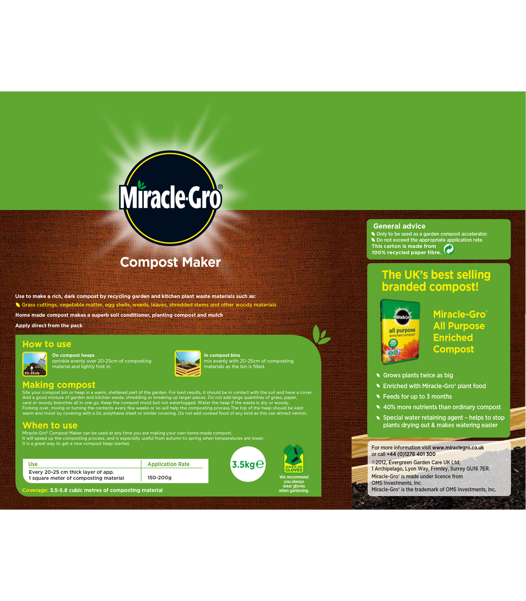 Miracle-Gro Compost Maker- 3.5kg – Southwood Garden Centre