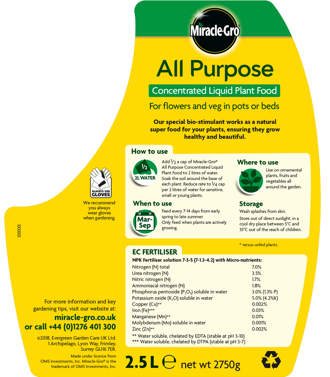 Miracle-Gro All Purpose Concentrated Liquid Plant Food – Southwood ...