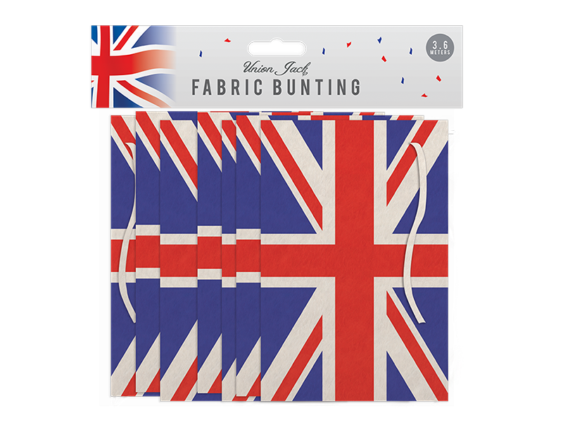 Union Jack Flag Fabric Bunting 3.6m – Southwood Garden Centre