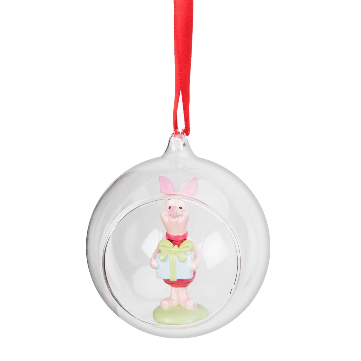 Disney Piglet 3D Glass Ball Christmas Bauble – Southwood Garden Centre
